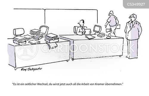 Cartoons und Karikaturen mit Jobwechsel