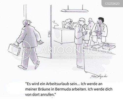 Cartoons und Karikaturen mit Arbeitsvisa