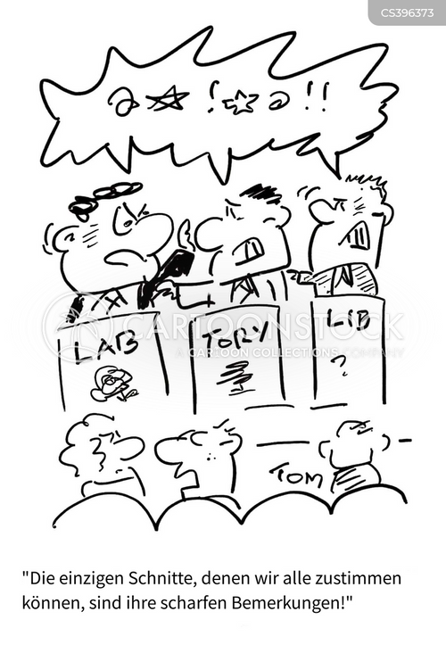 Cartoons und Karikaturen mit Alle Parteien Einig