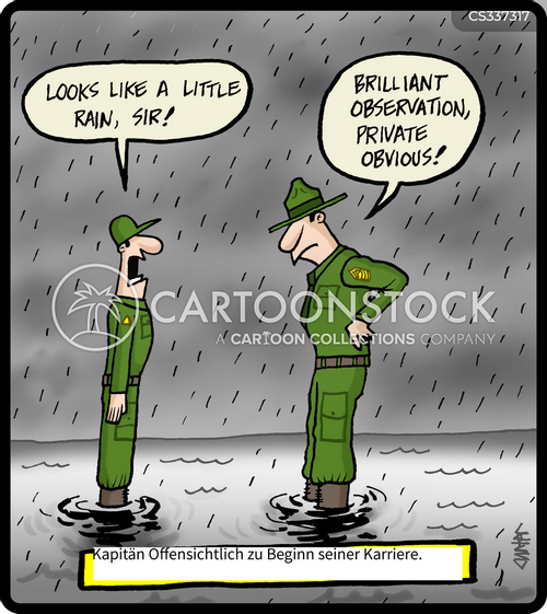 Cartoons und Karikaturen mit Offensichtlich
