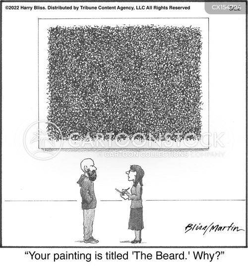 Bearded Artist Cartoons and Comics - funny pictures from CartoonStock