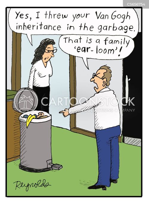 Van Gogh Inheritance Cartoons and Comics - funny pictures from CartoonStock