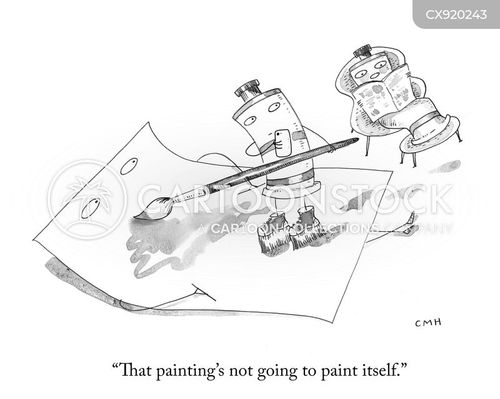 Paintbrush Cartoons and Comics - funny pictures from CartoonStock