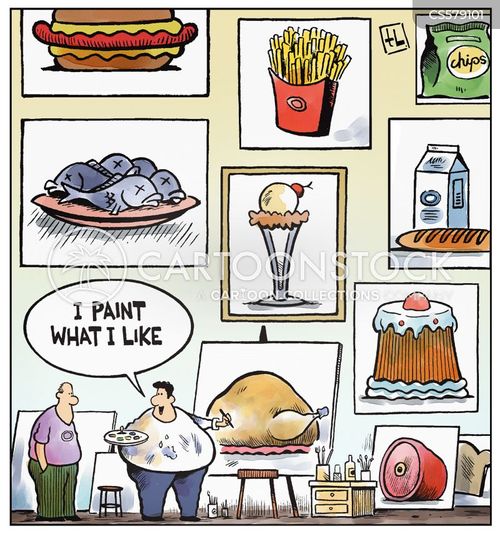 Food Artist Cartoons and Comics - funny pictures from CartoonStock