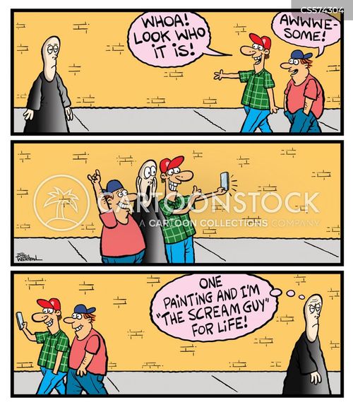 Munch's The Scream Cartoons and Comics - funny pictures from CartoonStock