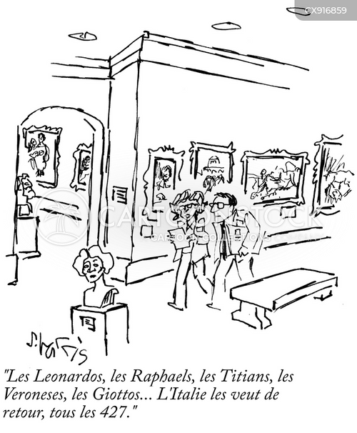 Dessins humoristique et caricaturés avec Peintres Italiens