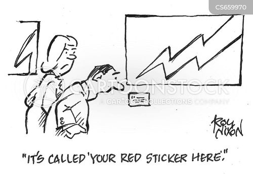 Sold Sticker Cartoons and Comics - funny pictures from CartoonStock