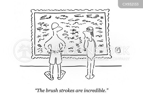 Skillful Brushwork Cartoons and Comics - funny pictures from CartoonStock