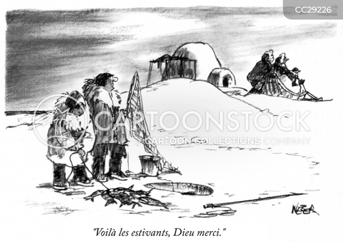 Dessins humoristique et caricaturés avec Culture Inuit