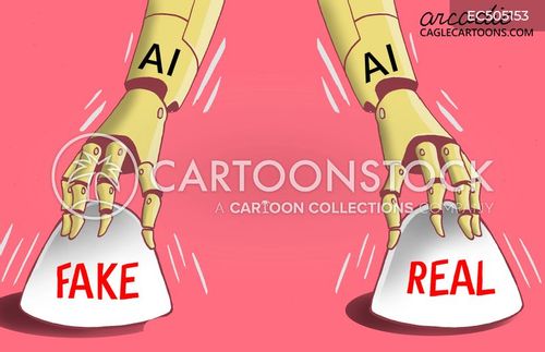 Fake Content Cartoons and Comics - funny pictures from CartoonStock