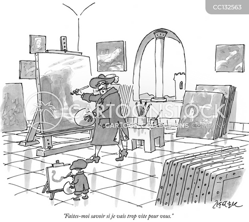 Dessins humoristique et caricaturés avec Peinture