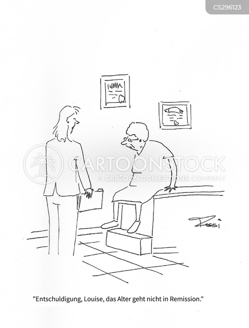 Cartoons und Karikaturen mit Remission