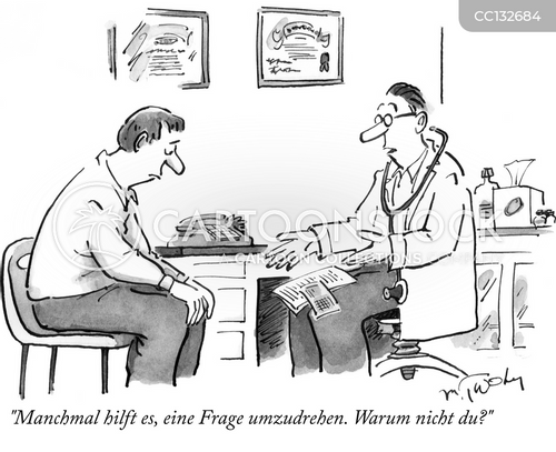 Cartoons und Karikaturen mit Arzt-patienten-kommunikation
