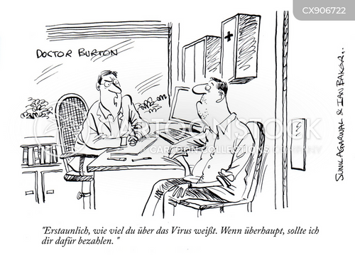 Cartoons und Karikaturen mit Simulant