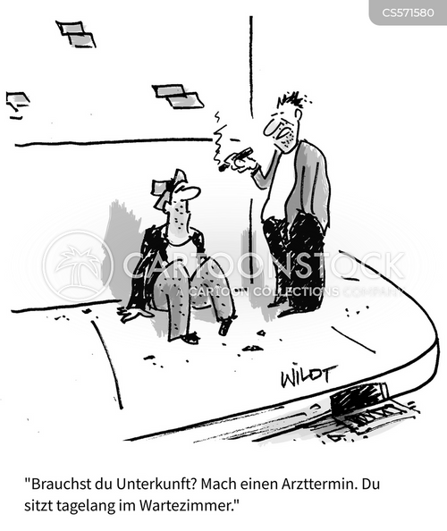 Cartoons und Karikaturen mit Arzttermin