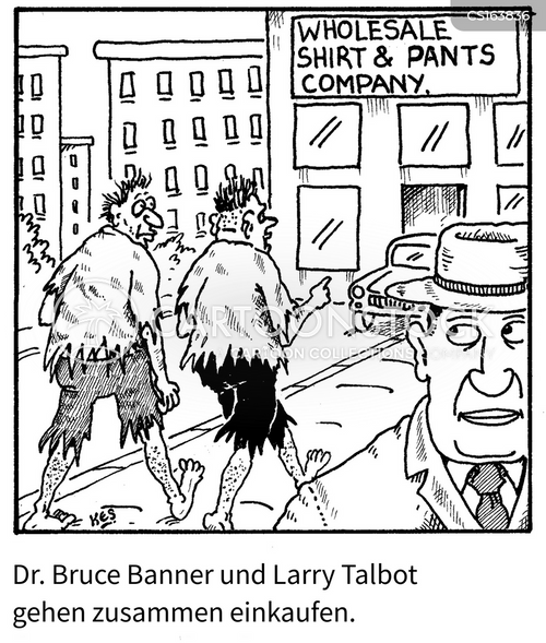 Cartoons und Karikaturen mit Dr. Bruce Banner