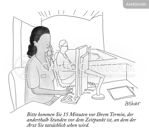 Cartoons und Karikaturen mit Ambulante Klinik