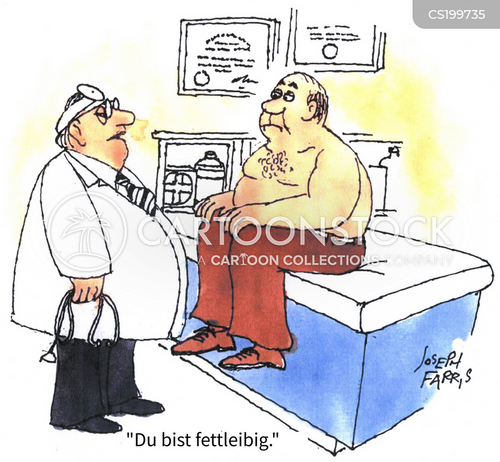 Cartoons und Karikaturen mit Adipositas-klinik