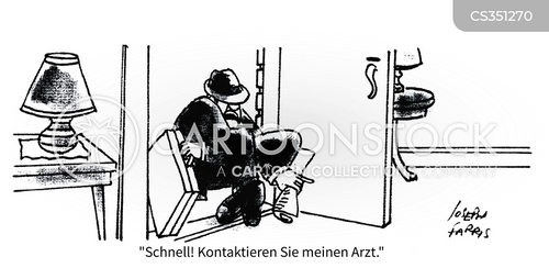 Cartoons und Karikaturen mit Notarzt