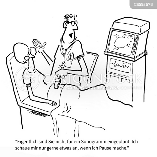 Cartoons und Karikaturen mit Polygraphie