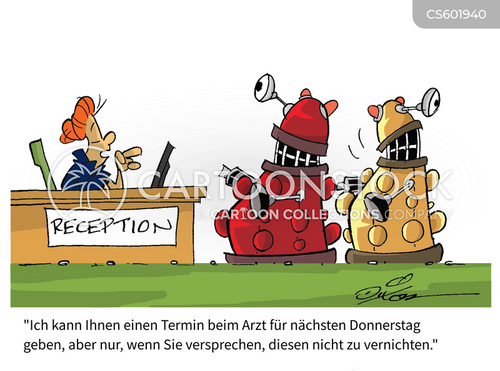 Cartoons und Karikaturen mit Medizinische Station