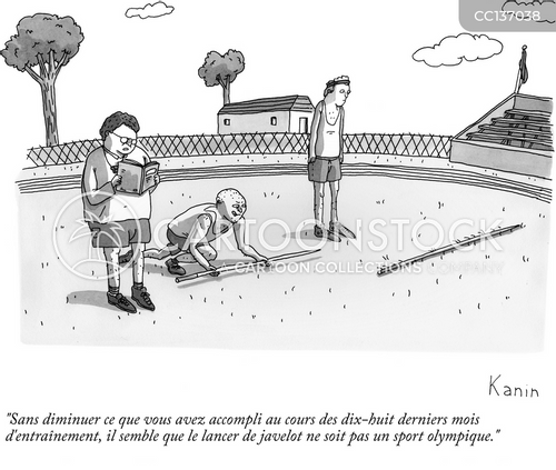 Dessins humoristique et caricaturés avec Athlètes Olympiques