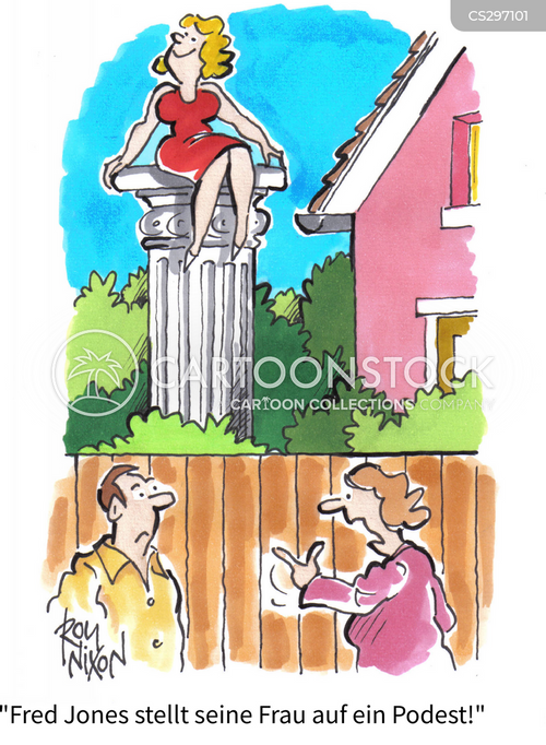 Cartoons und Karikaturen mit Auf Ein Podest Stellen