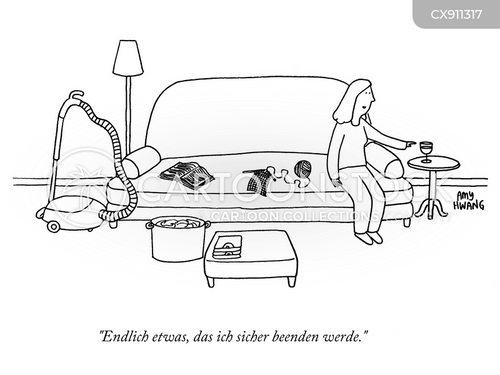 Cartoons und Karikaturen mit Aufgabe