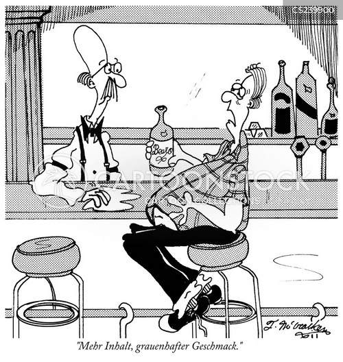 Cartoons und Karikaturen mit Inhalt