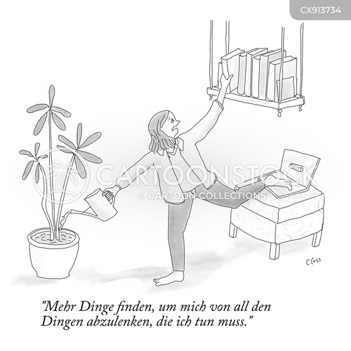 Cartoons und Karikaturen mit Priorisierung Von Aufgaben