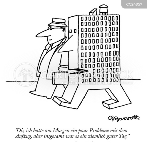 Cartoons und Karikaturen mit Lift