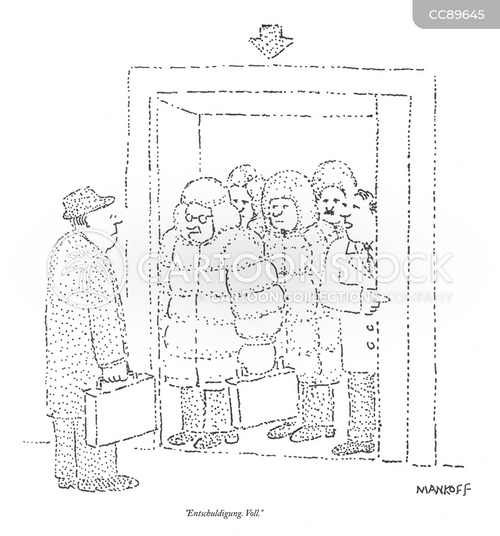 Cartoons und Karikaturen mit Lift
