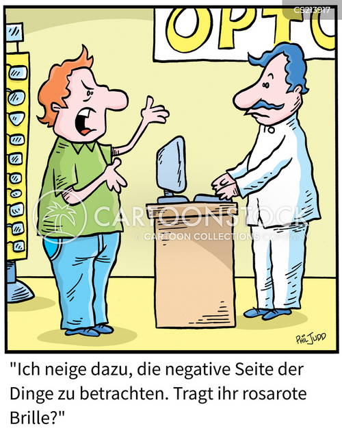 Cartoons und Karikaturen mit Negative Sicht