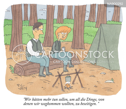 Cartoons und Karikaturen mit Wohnwagen