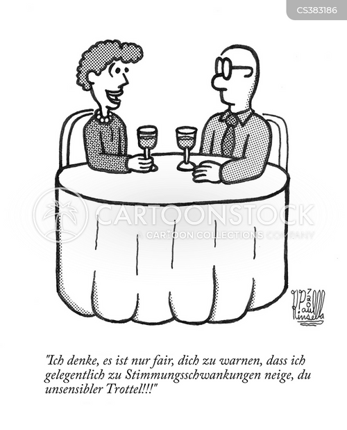 Cartoons und Karikaturen mit Emotionales Porträt