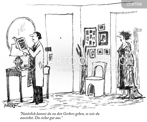 Cartoons und Karikaturen mit Aussehend