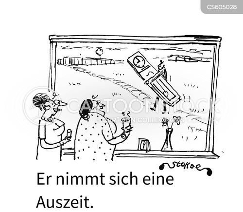 Cartoons und Karikaturen mit Zeit