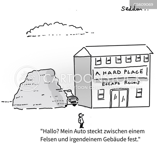 Cartoons und Karikaturen mit Escape Rooms