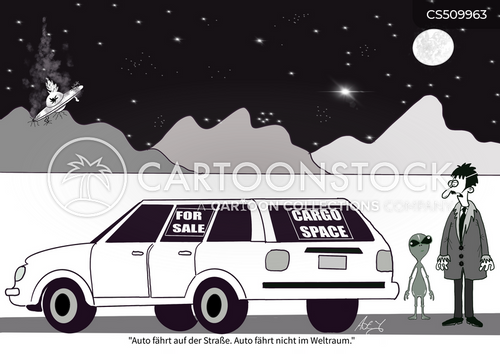 Cartoons und Karikaturen mit Auto