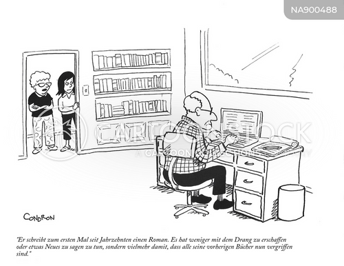 Cartoons und Karikaturen mit Angehender Schriftsteller