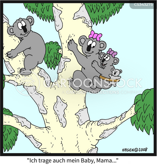 Cartoons und Karikaturen mit Baby-koala