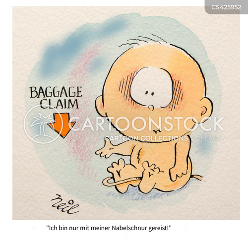 Cartoons und Karikaturen mit Nabelschnur