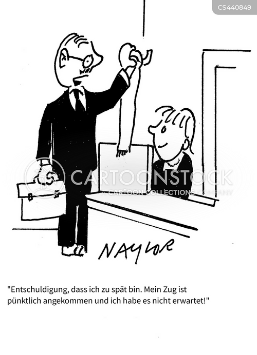Cartoons und Karikaturen mit Zug Fahren