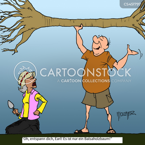 Cartoons und Karikaturen mit Baum