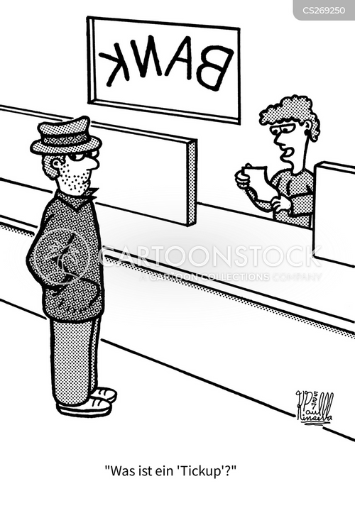 Cartoons und Karikaturen mit Kick-up