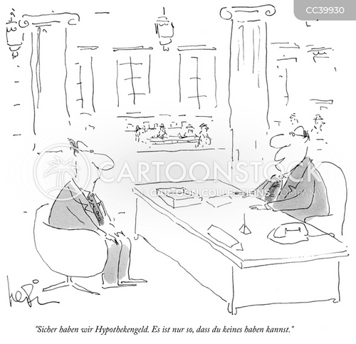 Cartoons und Karikaturen mit Schuldenfalle