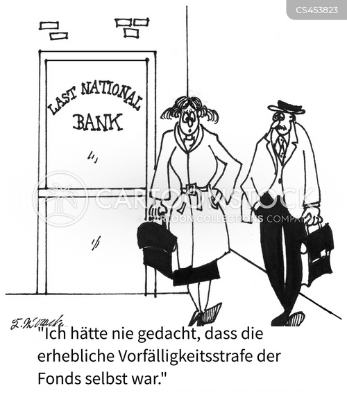 Cartoons und Karikaturen mit Strafe