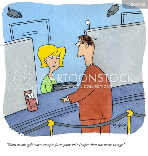 Dessins humoristique et caricaturés avec Compte En Banque