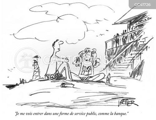 Dessins humoristique et caricaturés avec Public Service