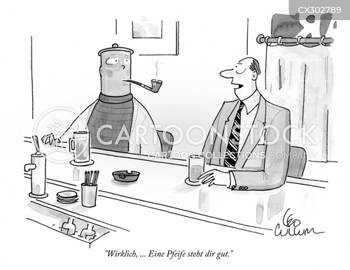 Cartoons und Karikaturen mit Pfeifen